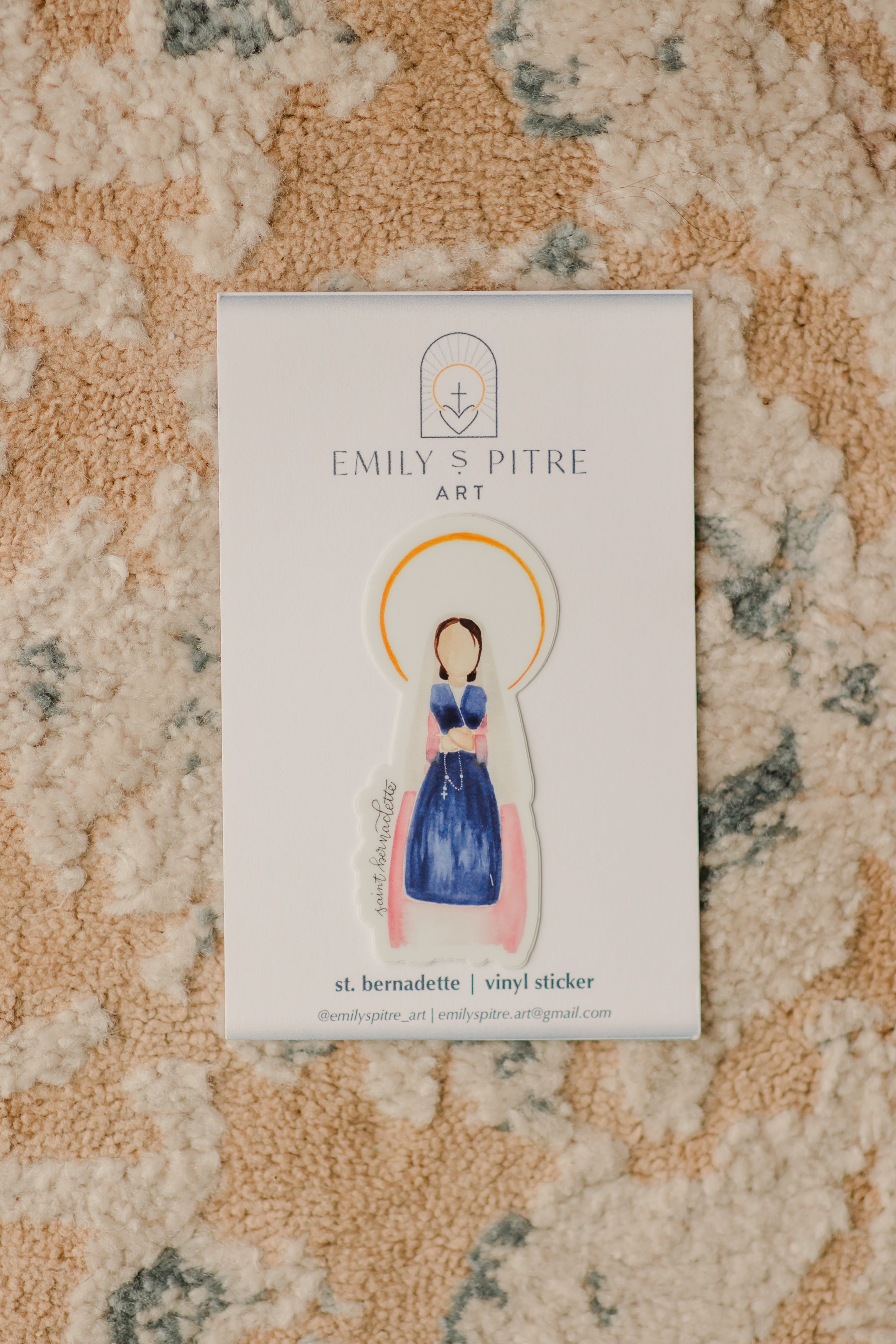St. Bernadette Sticker – Emily S Pitre